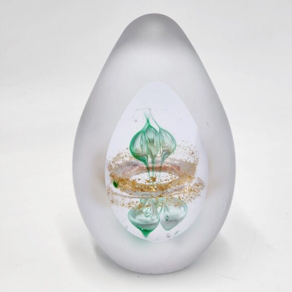 Svaja | Accents | Svaja Art Glass Hand Blown Paperweight Captured Glass ...